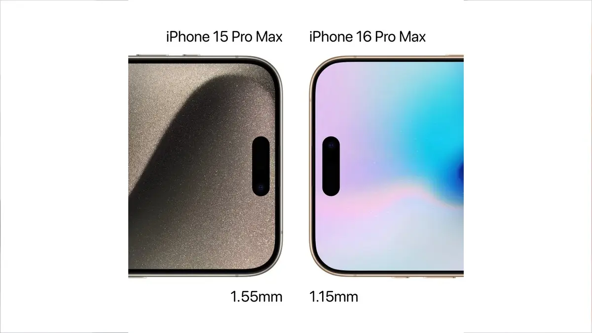 Iphone 16 Pro Max Bezels Thinner Than Ever Compared To Iphone 15 Pro Max
